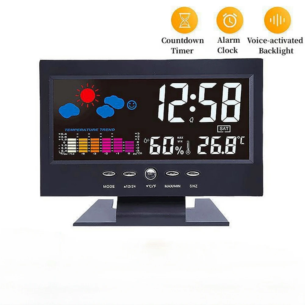 Voice-Control-Backlight-Digital-Weather-Clock-Date-Week-Temperature ...