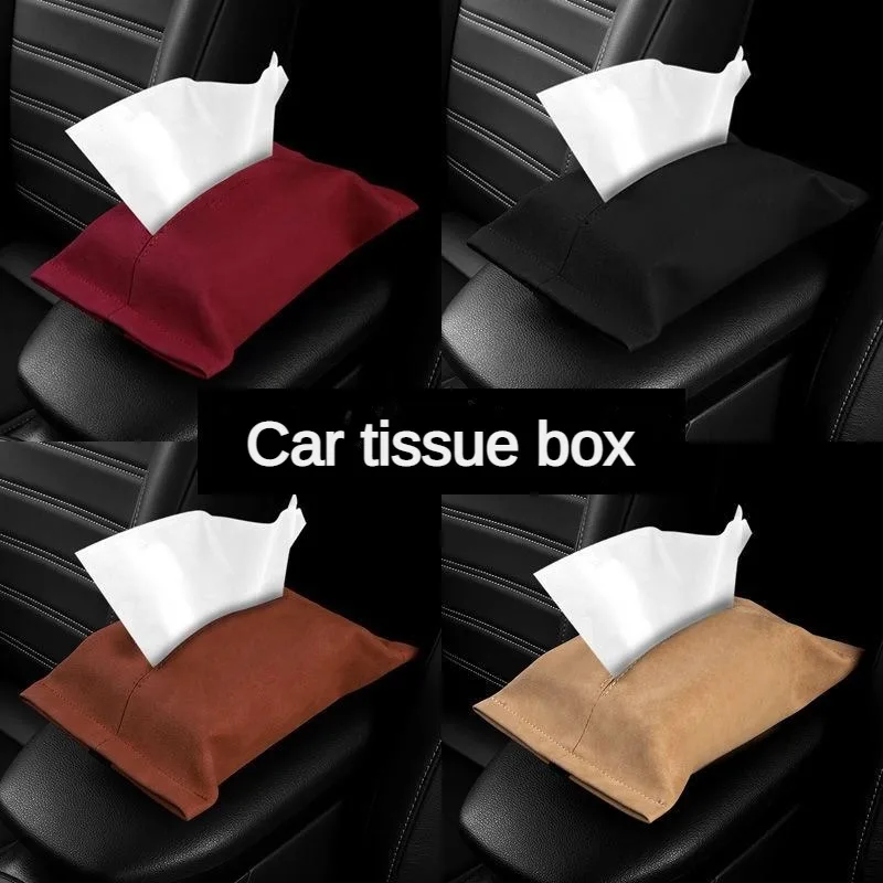 Leather-Car-Tissue-Box-Cover-Sun-Visor-Seat-Back-Hanging-Type-Car ...