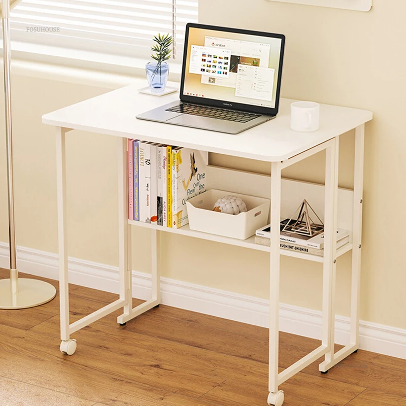 Minimalist-Folding-Reading-Desk-Home-Bedroom-Computer-Desks-Bookcase ...