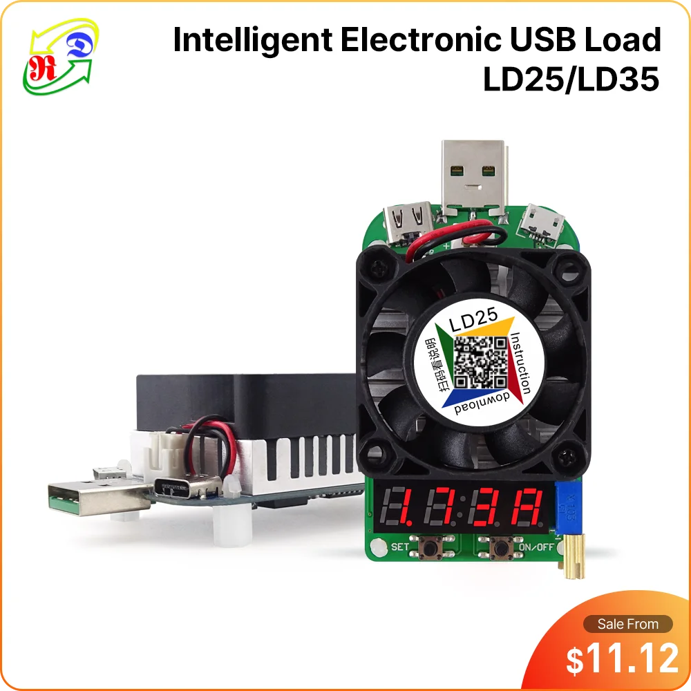 Rd Ld25 Ld35 Usb Interface Electronic Load Resistor Discharge Battery ...