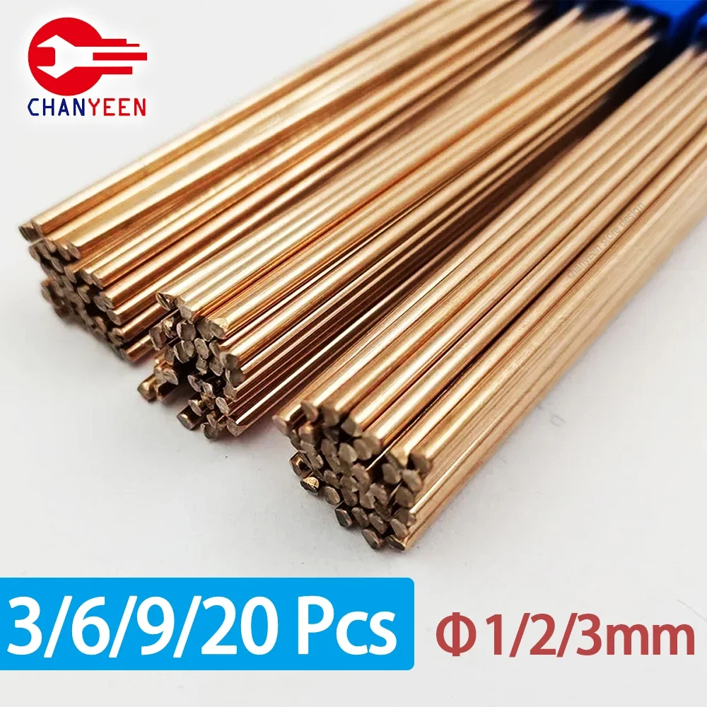 3-20pcs-Copper-Electrode-Welding-Wire-50cm-Brass-Welding-Rod-Phosphorus ...