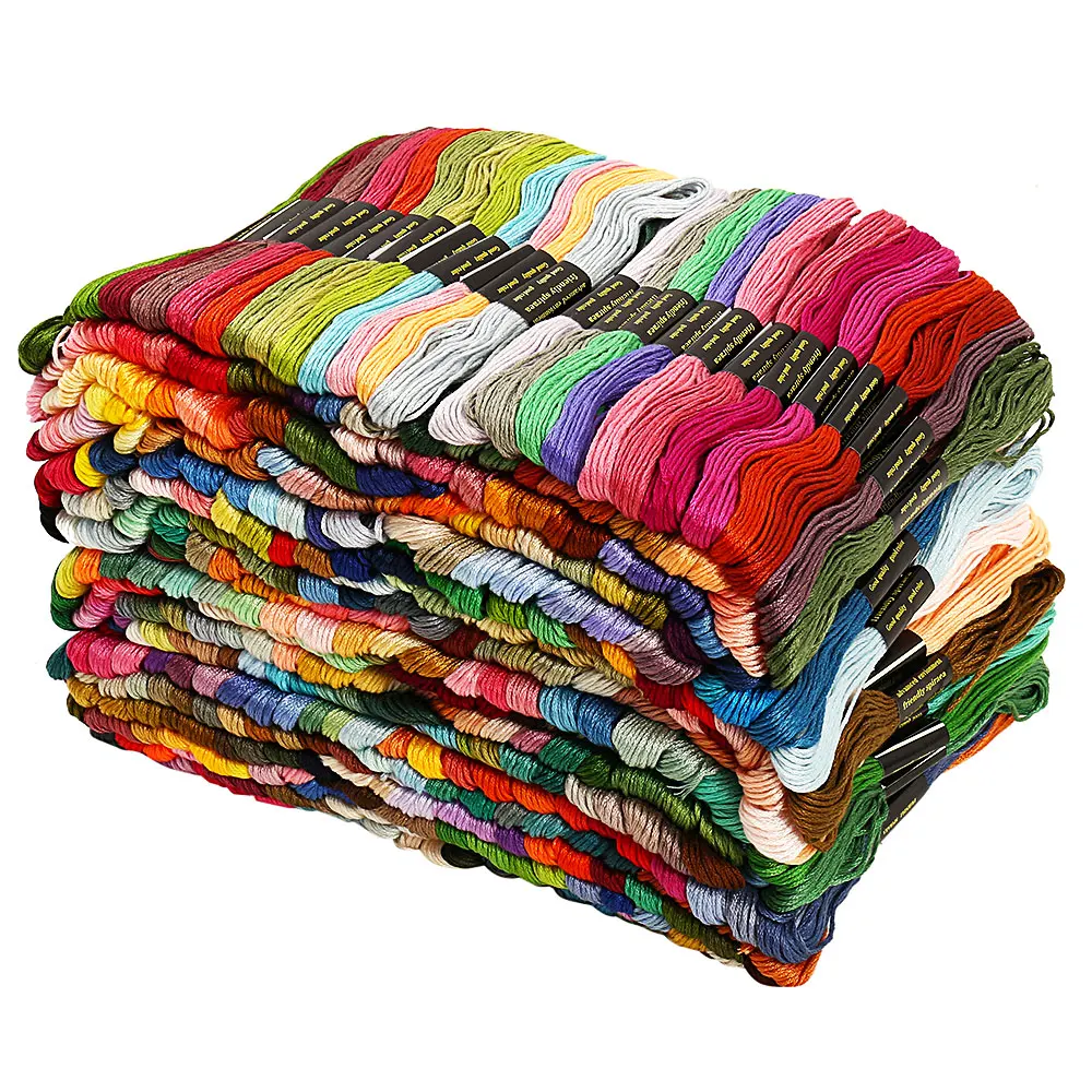 447-Color-Cross-Stitch-Threads-Cotton-Rainbow-Embroidery-Floss-Color ...
