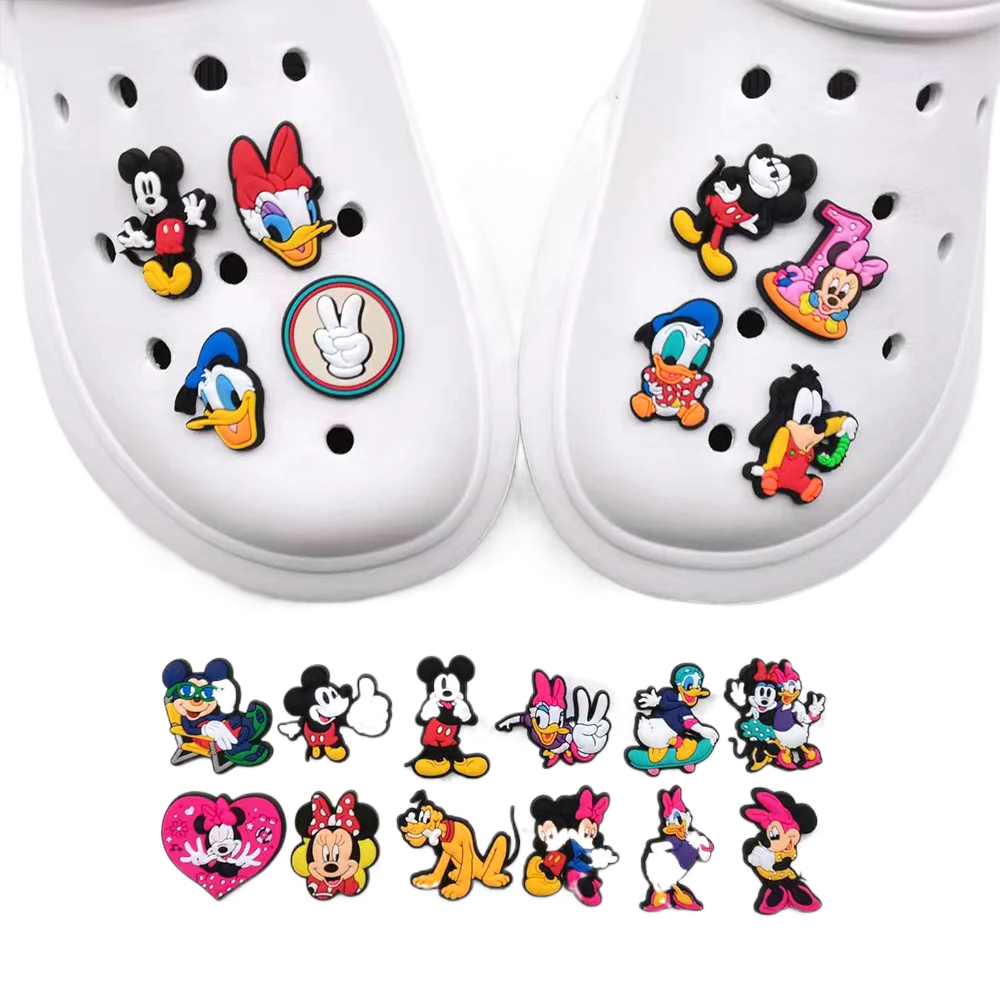 Cute Disney Cartoon Croc Charms Cute Donald Mickey Shoe Charms ...