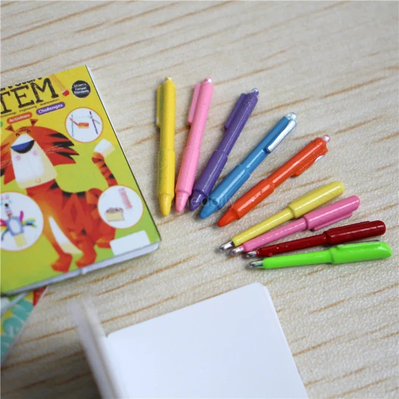 1-12-Scale-Miniature-Dollhouse-Pen-Mini-Exercise-Book-Sationary-for ...