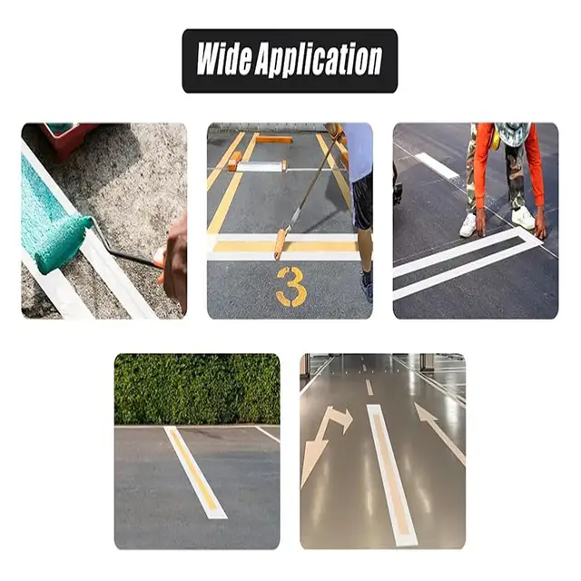 Pavement Line Striper 4x92 Inch Parking Lot Stencil - Reusable Straight ...