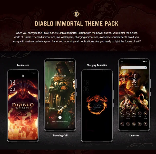 New ASUS ROG Phone 6 Diablo Immortal Limited Edition Gaming Smartphone ...