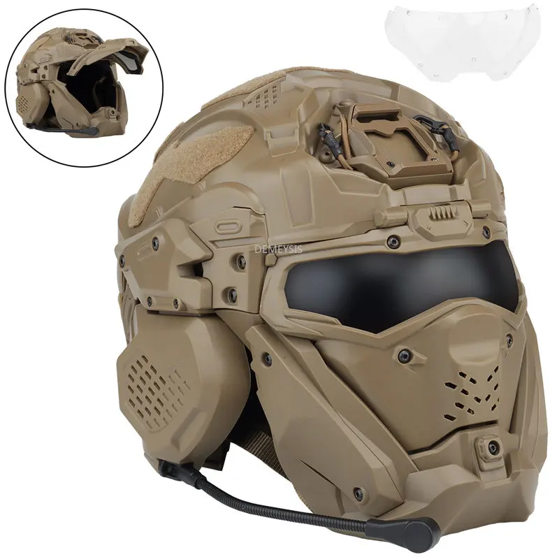 Military Voll Abgedeckt Helm Gebaut in Kommunikation Headset Anti nebel ...