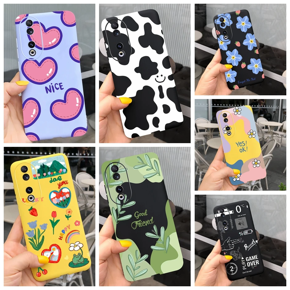For-Huawei-Honor-90-Pro-Cases-Fashion-Soft-TPU-Silicone-Cartoon-Phone ...
