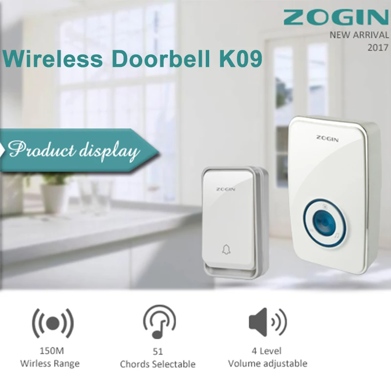 K09-Self-Powered-Wireless-Doorbell-Waterproof-Smart-Home-Door-Bell ...