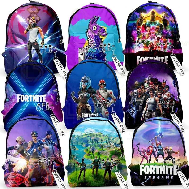 Child-Backpacks-Fortnite-Schoolbag-Cool-Fortress-Night-Student-Book-Bag ...