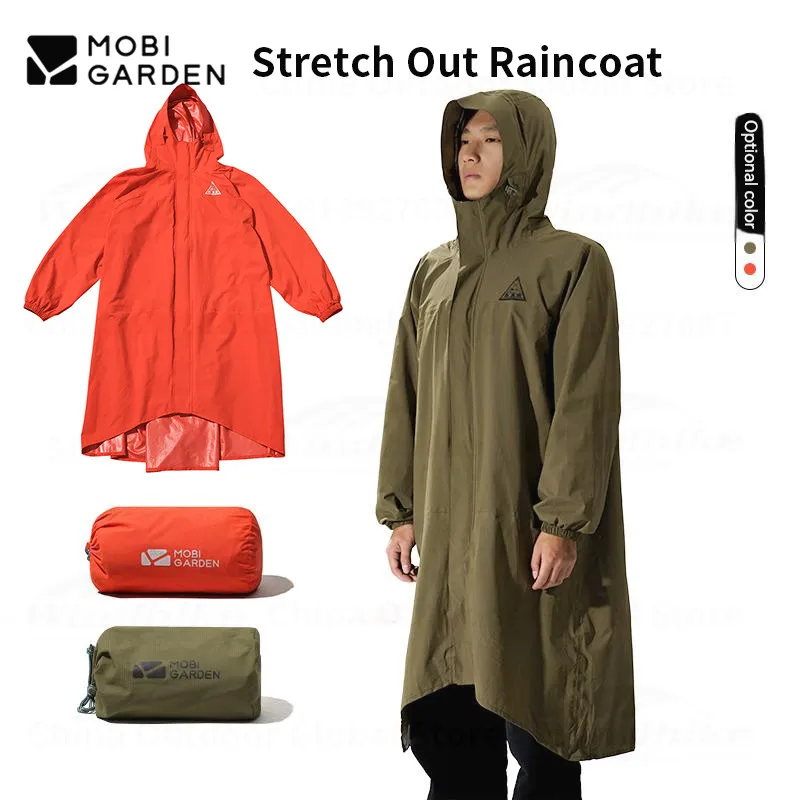 MOBI GARDEN Mountaineering Raincoat Camping Outdoor Hiking Windproof ...