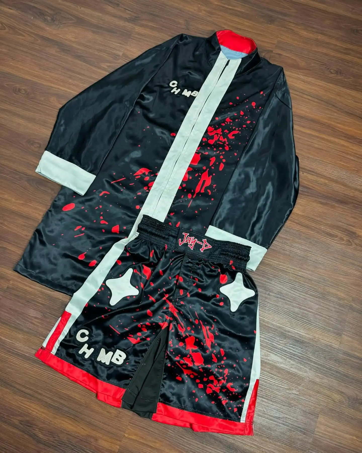 2024 New Street Men Boxer Lengthen Sets Casual Tracksuit and Shorts Two ...