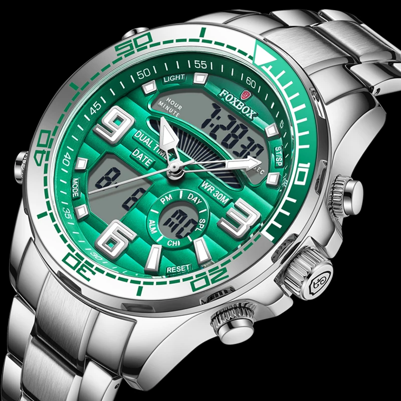 FOXBOX-New-Men-Watch-Dual-Display-Waterproof-Wristwatch-Fashion-Sport ...