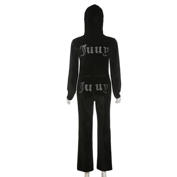 Juicy Velvet Tracksuit Coutoure Tracksuit Women Juicy Track Suit Couture Coture Two Piece Pants ...
