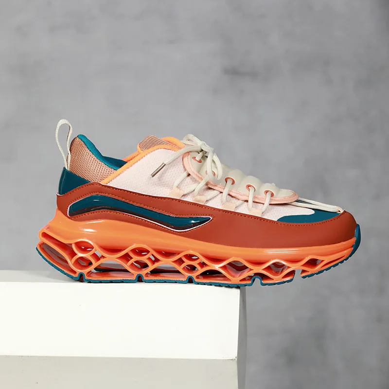 Men's Breathable Sneakers, High Elastic Tennis Shoes, Male Casual ...