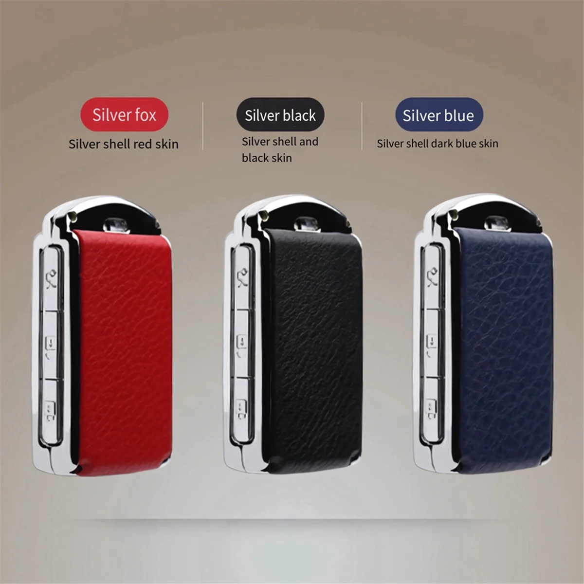 Leather-Galvanzed-Alloy-Car-Key-Case-Cover-for-Volvo-XC60-S60-XC90-S90 ...