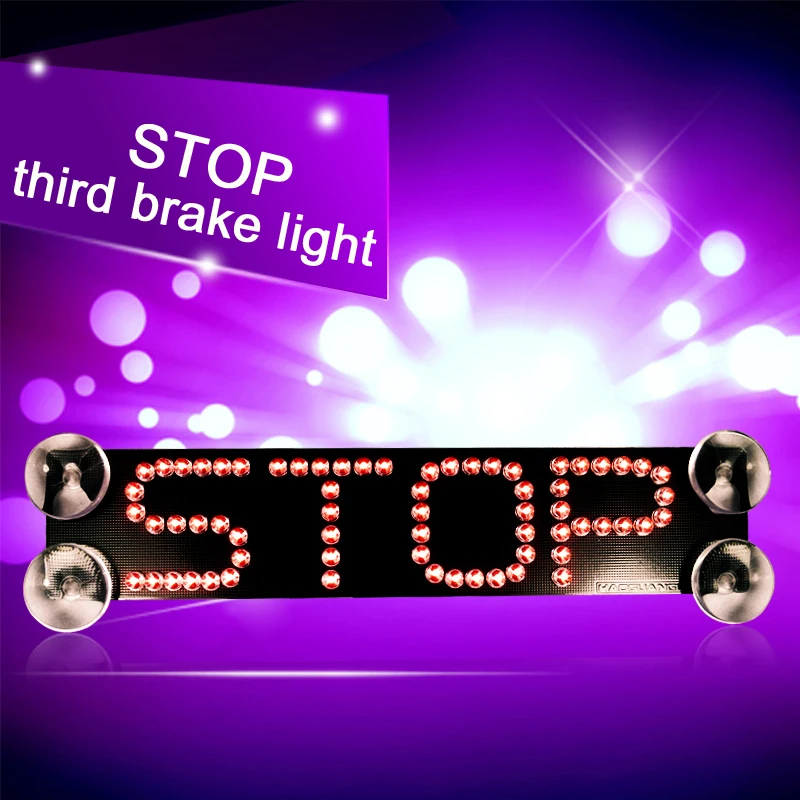 Universal lamp third brake light stop led car light refit additional ...