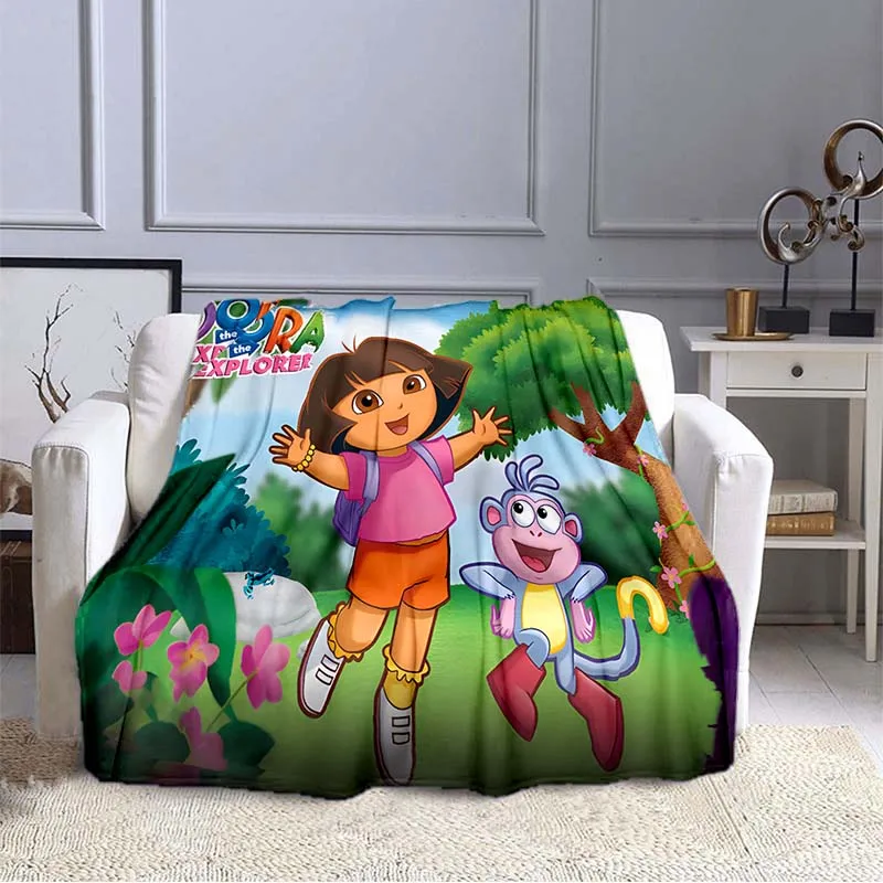 Childen Animation Dora The Explorer Blanket 3D Printed Cartoon Funny ...