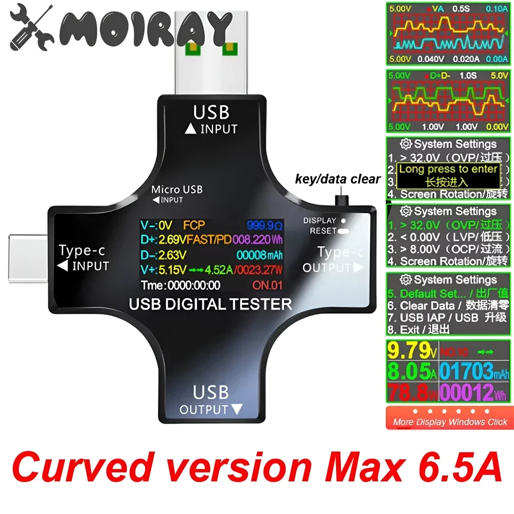 Type-C-USB-Tester-Color-Digital-Display-DC-Digital-Voltmeter-Voltage ...