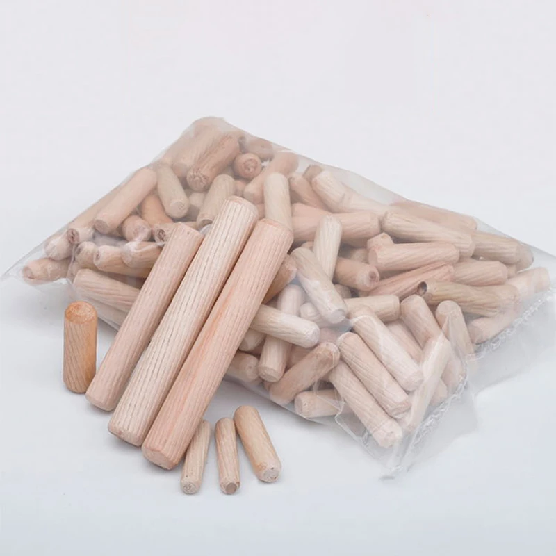 100/50 pcs Round wood Plug Solid Wood Pin Expansion Bolt Pin Tenon Wood ...