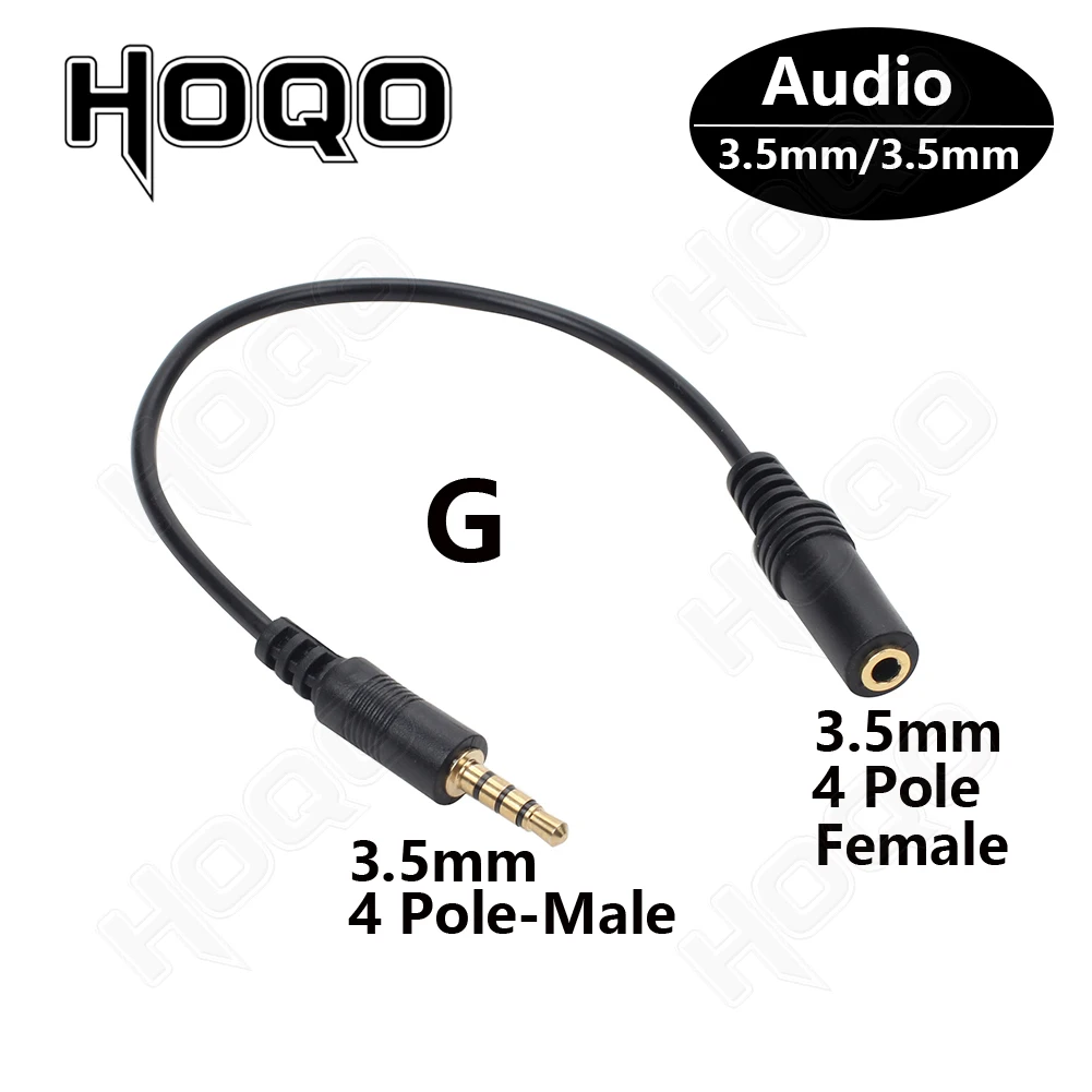 Right Angle/straight 4 Pin Male Trrs To Trrs Male To Female 90 Degree 4 ...