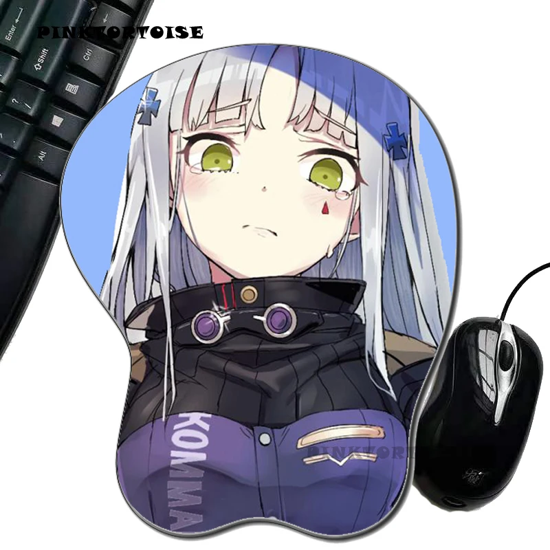 PINKTORTOISE Anime girls frontline 3D Breast Mouse Pad Silicone Wrist ...