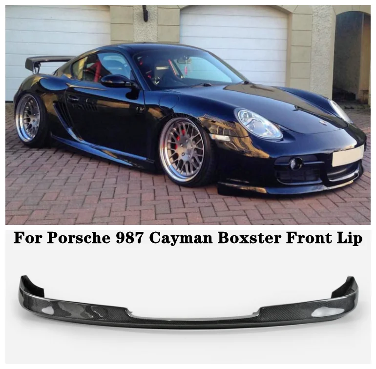 Real Carbon Fiber Bumper Front Lip Spoiler Auto Car Diffuser Fits For ...