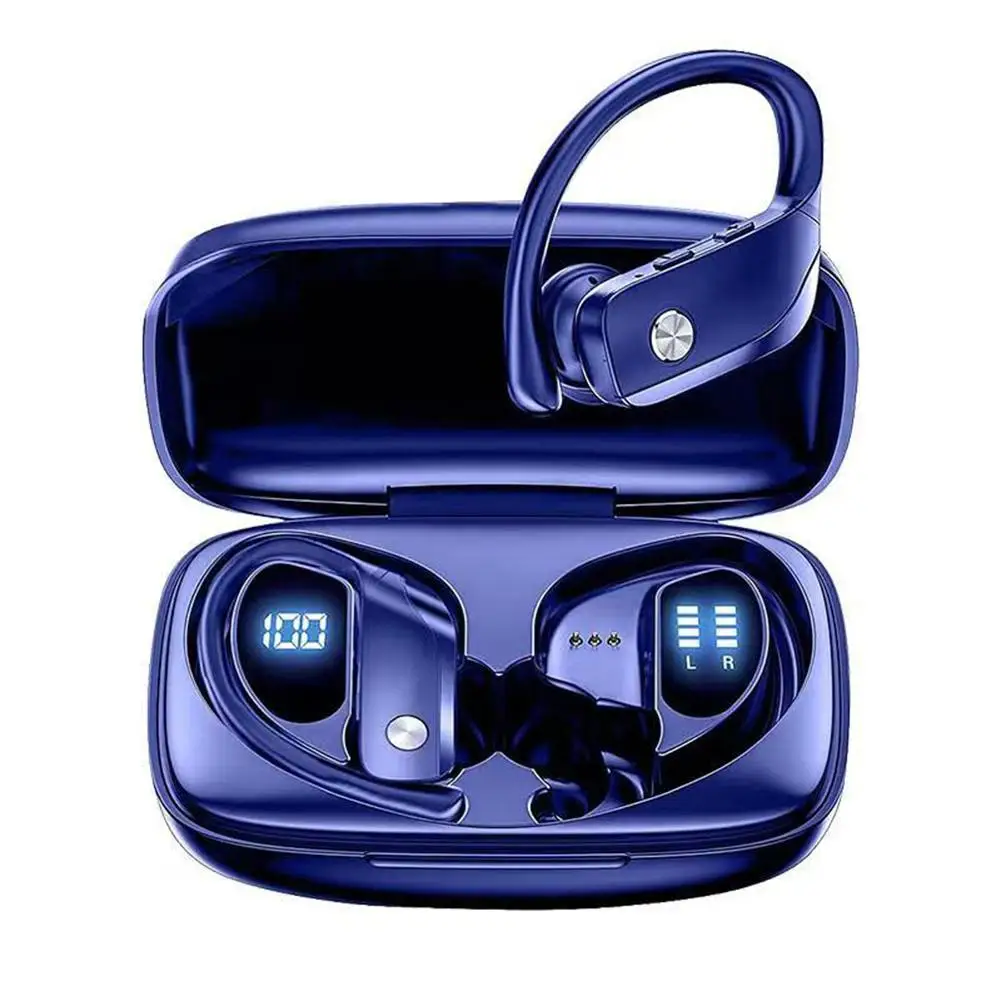 T17-Wireless-Earbuds-Headphones-With-Earhooks-Charging-Case-Earphones ...