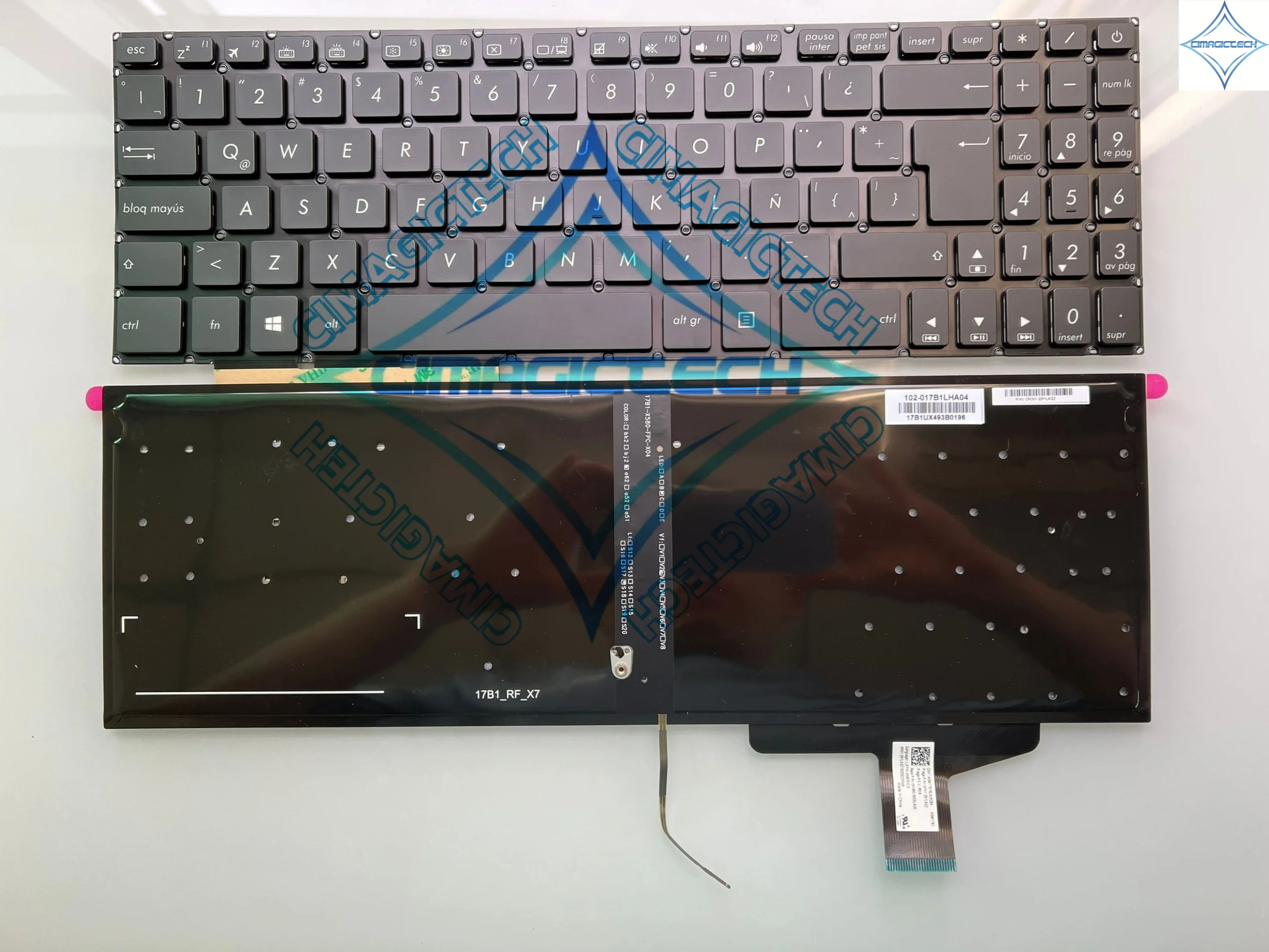 Teclado-Latino-espa-ol-retroiluminado-para-ASUS-VivoBook-Pro-N580-N580G-N580GD-N580VN-N580VD ...