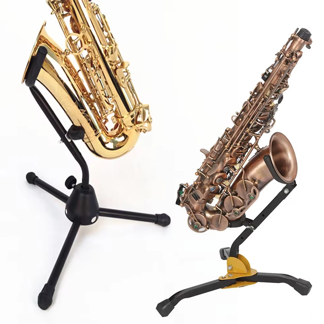 Saxophone-Stand-Sax-Tripod-Metal-Holder-Foldable-Music-instruments ...