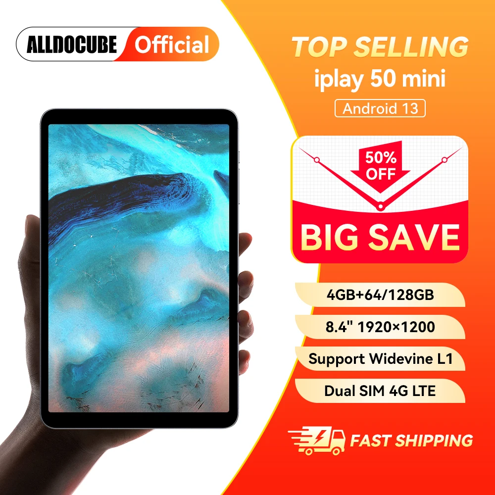 Alldocube-iPlay-50-Mini-4GB-RAM-64-128GB-ROM-Tablet-8-4inch-Tiger-T606 ...