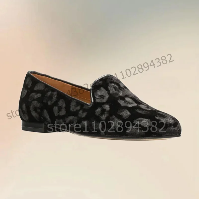 Mixed Color Leopard Print Low Top Penny Loafers Fashion Slip On Men ...
