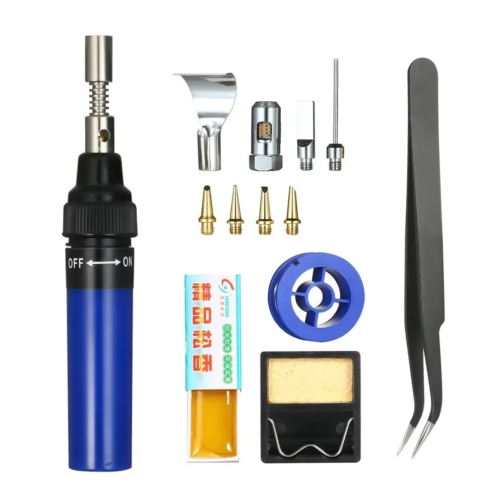 13pcs 13 in 1 Soldering Iron Kit 26ml Full Electronics Set Pen Welding ...