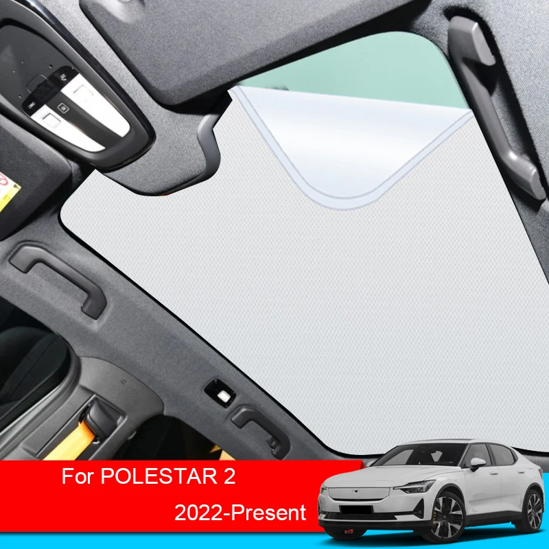 For-POLESTAR-2-2022-2025-Car-Electrostatic-Adsorption-Sunshade-Sticker ...