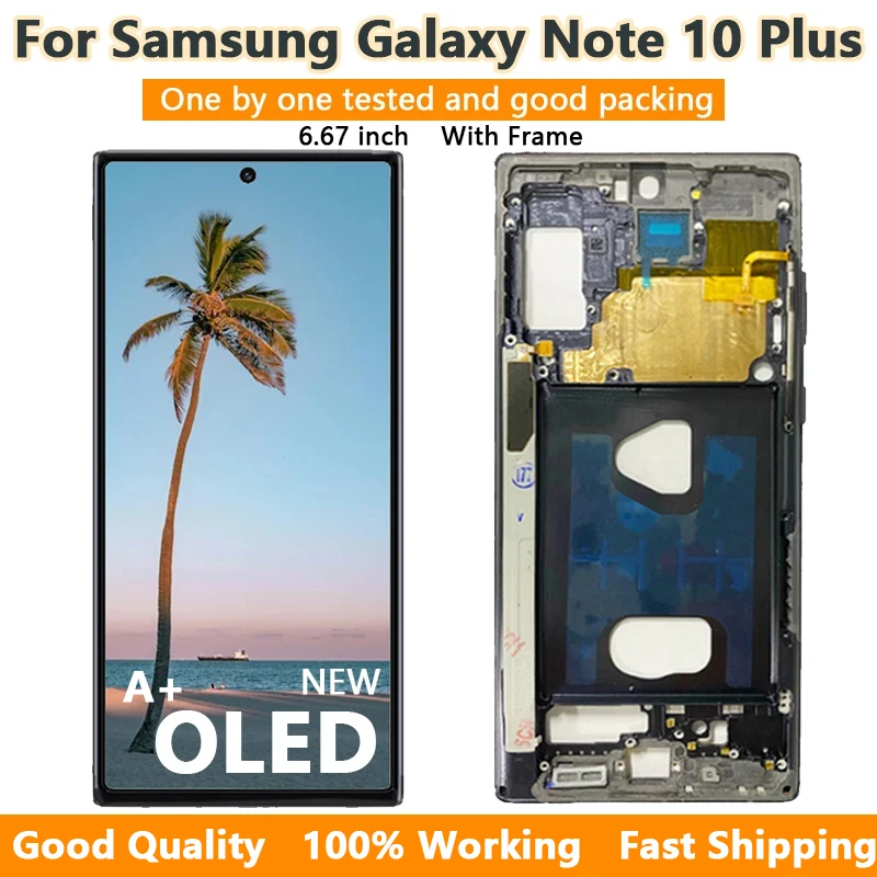 super-AMOLED-With-Frame-For-Samsung-Galaxy-note-10-Plus-Display-note-10 ...