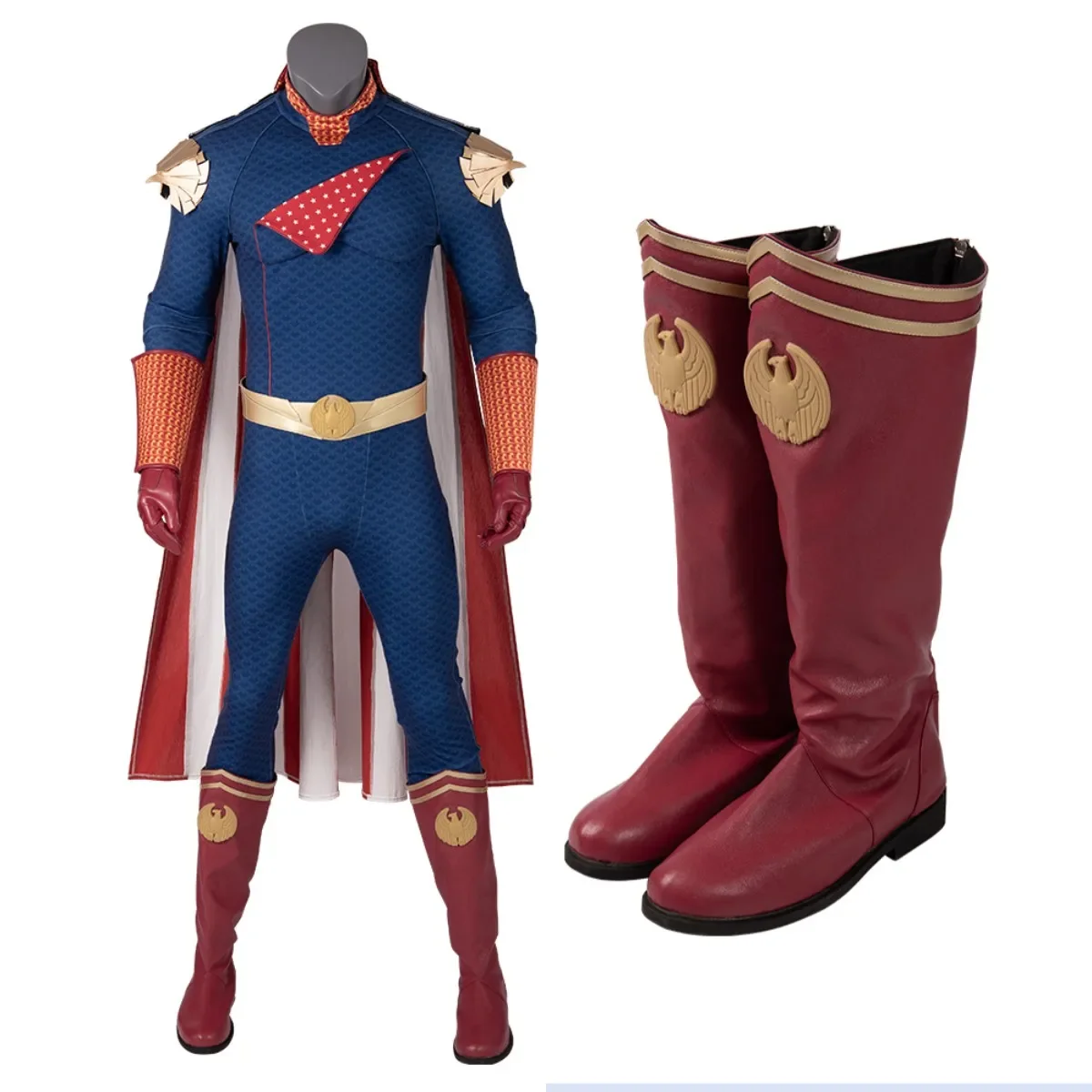 Man Homelander Shoes The Boys Homelander Cosplay Boots Man Halloween ...