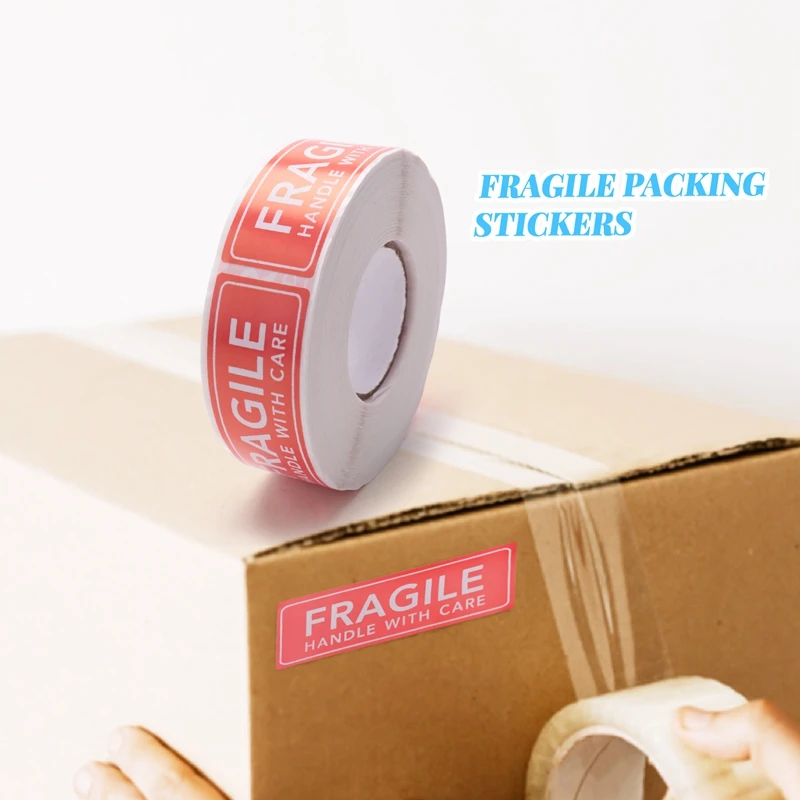 1-Roll-500Pcs-Fragile-Stickers-Fragile-Handle-with-Care-Labels-for ...