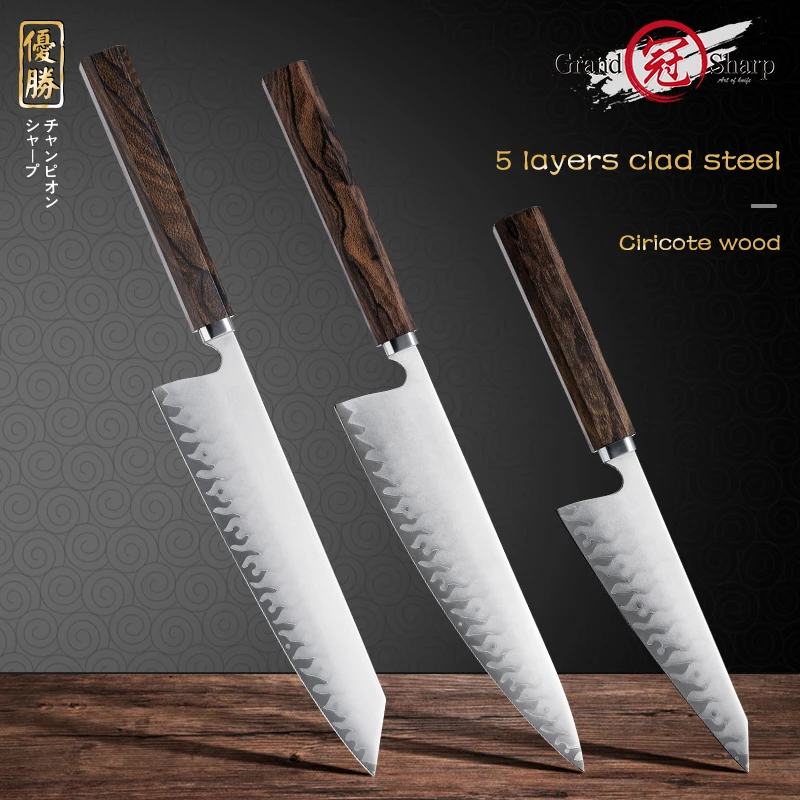 Grandsharp-1-3Pcs-Chef-Knife-Set-Japanese-Hand-Forging-5-Layers-Clad ...