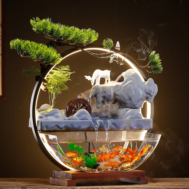 Water-Waterfall-Incense-Burner-Fountain-Aroma-Humidifier-Incense-Burner ...