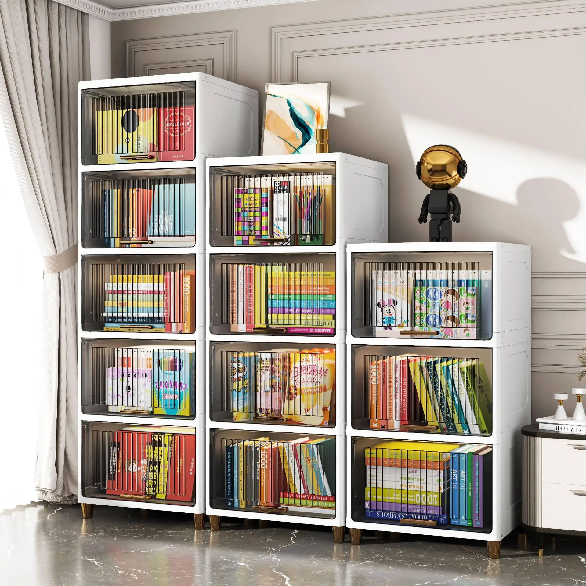 Large-capacity-household-dust-proof-storage-rack-floor-standing-multi ...