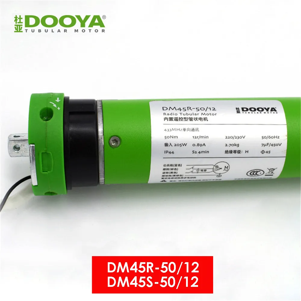 Dooya-Motor-Tubular-rodante-DM45R-DM45S-50-12-220-230V-50-60Hz-Rf433-4 ...