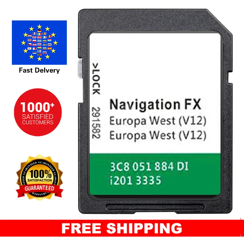 SD-Card-3C8051884DI-Navigation-V12-Europa-RNS-310-Navigationssystem-FX-Navi-Software-for ...