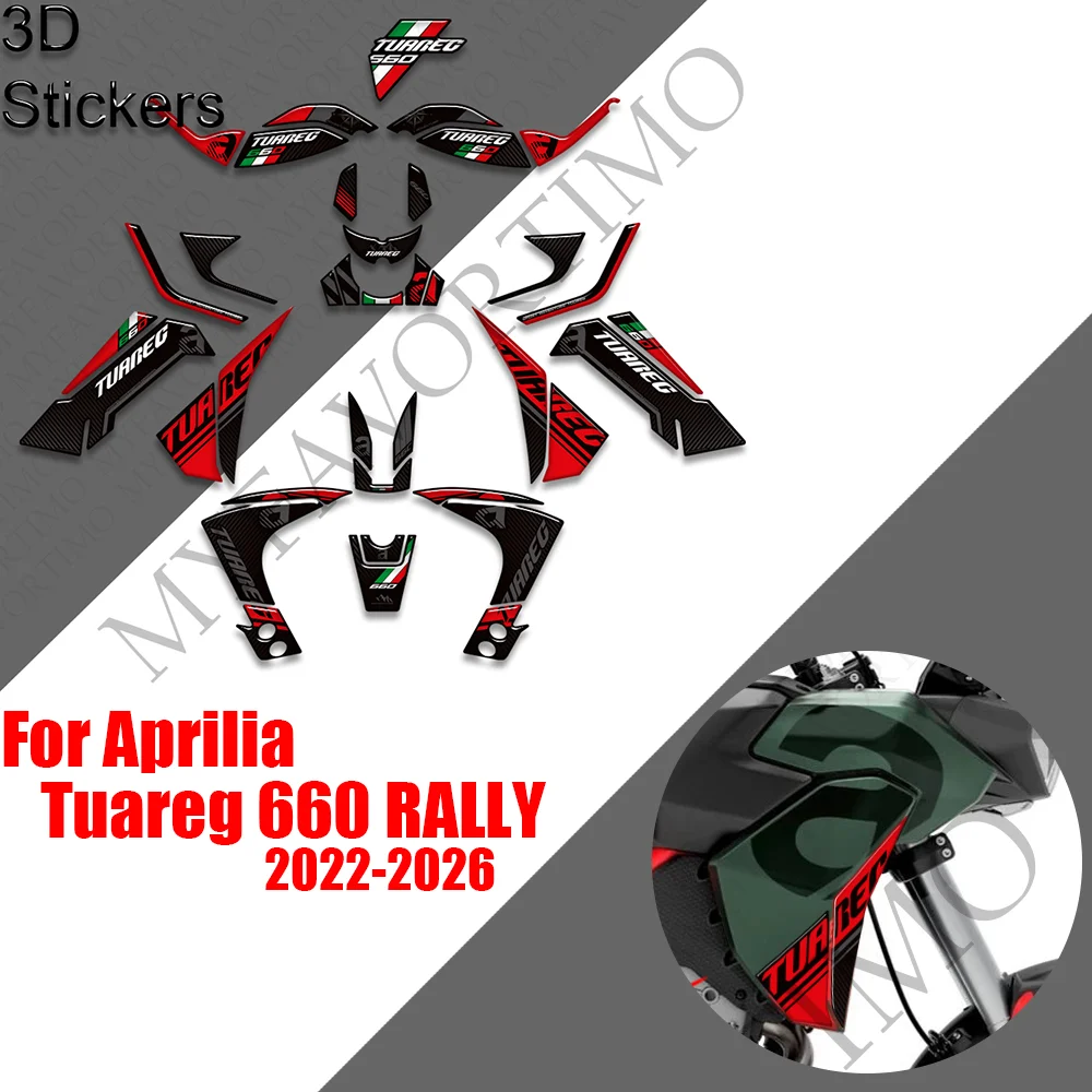 For Aprilia Tuareg 660 RALLY Tank Pad Bike Protection Adventure ...