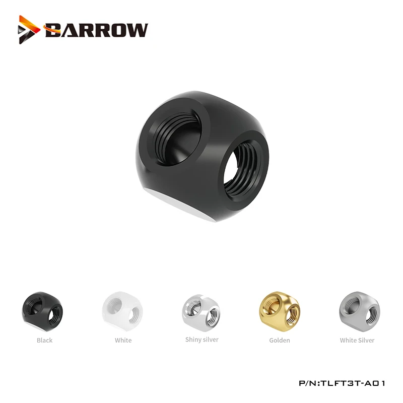 Barrow G1/4 X3 Three Way Cube Fittings Water Cooling Accessories Pc ...