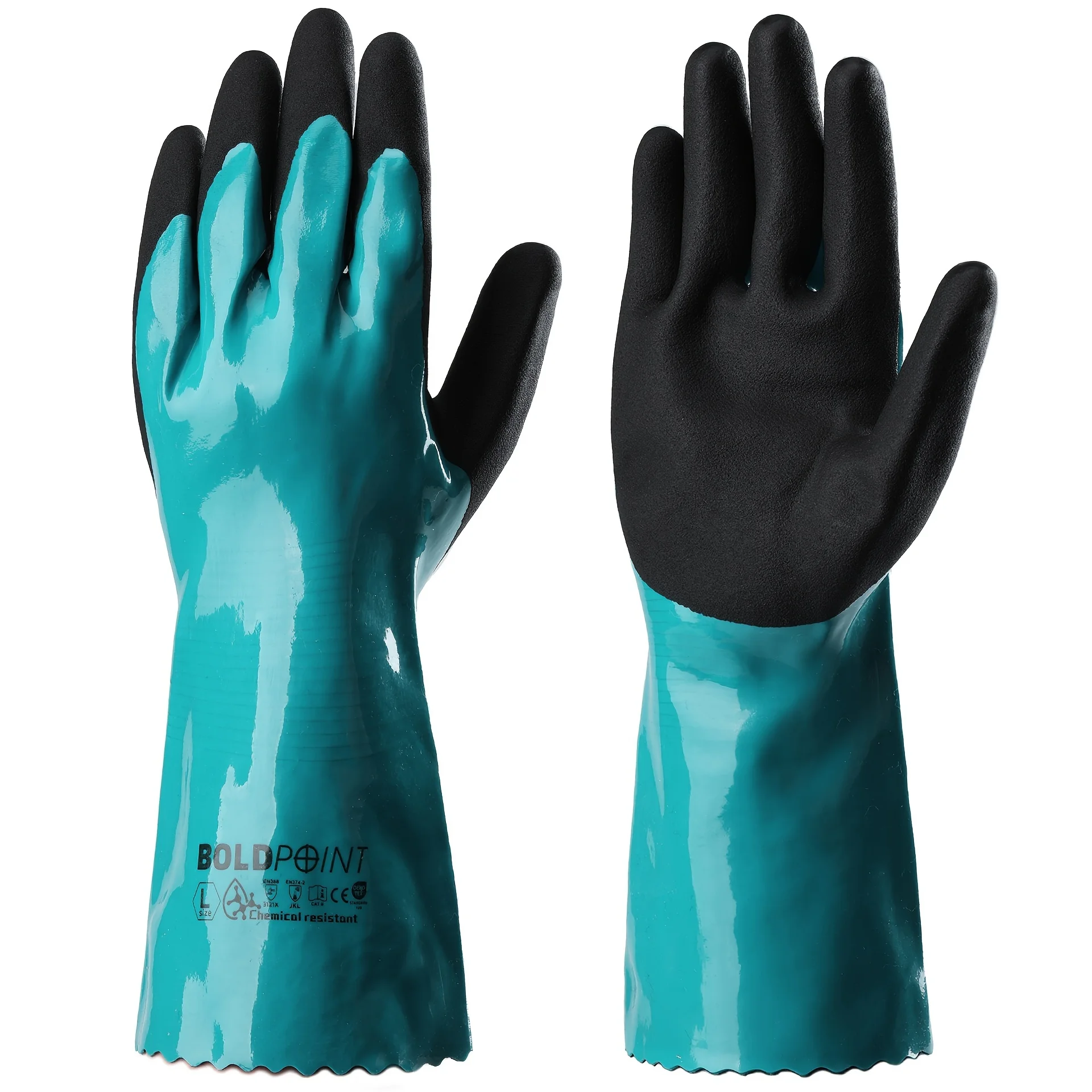 1-Pair-13-Thick-PVC-Gloves-Waterproof-Anti-Slip-Sandy-Finish-for-Oil ...