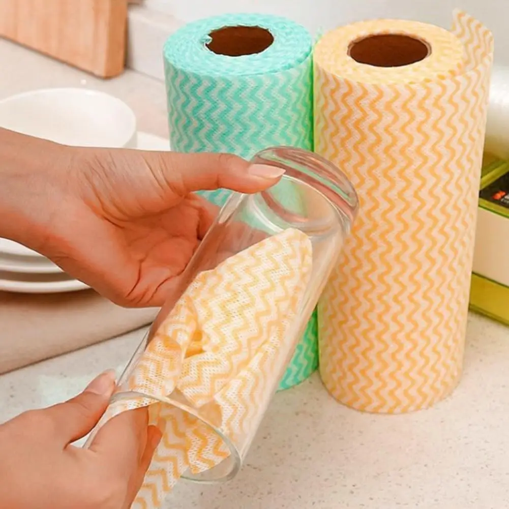 1-Roll-Cleaning-Dish-Cloth-Single-use-Lint-Free-Absorbent-Non-Woven ...
