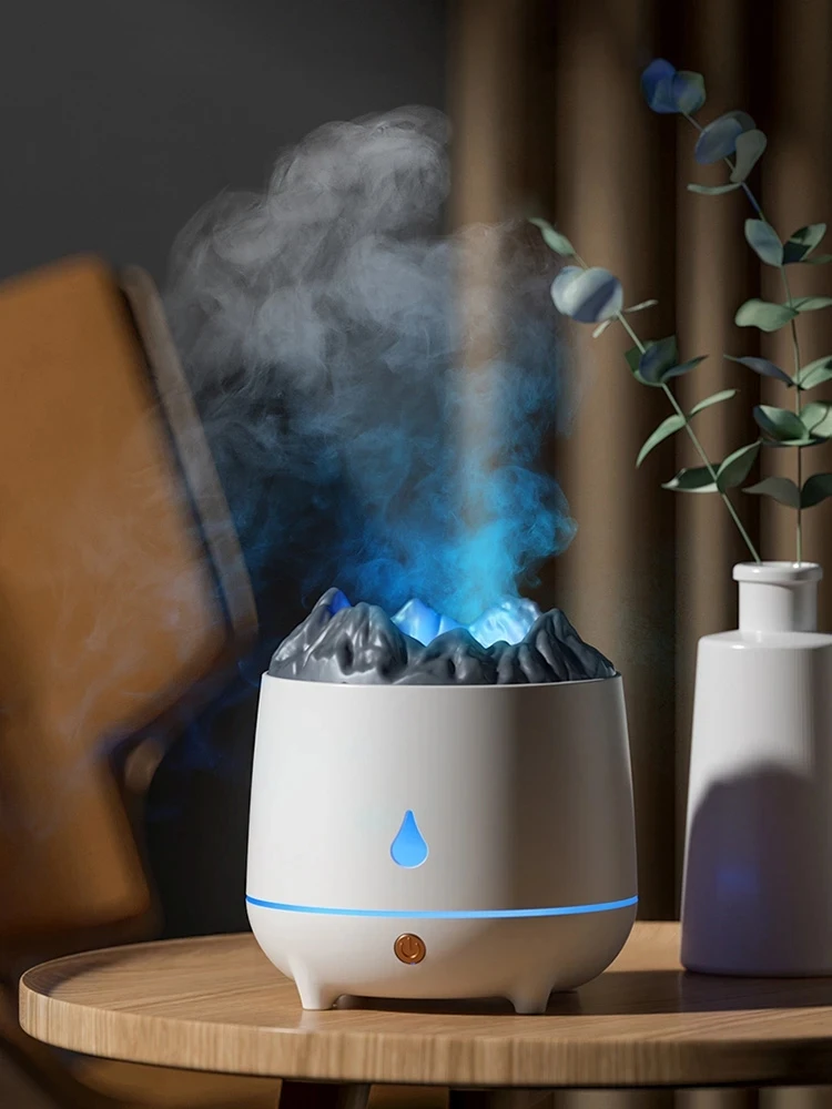 Volcano-Humidifier-Blue-Flame-Fire-Ambient-Aroma-Diffuser-Essential ...
