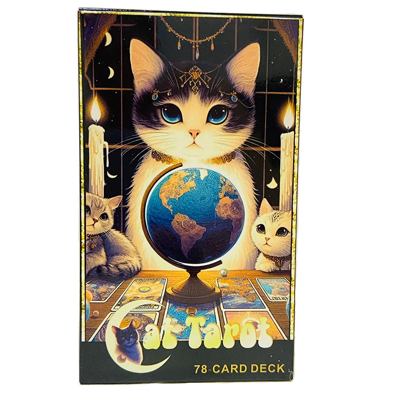 Cute-Cat-Tarot-Cards-A-78-Card-Deck-English-Version-Board-Games-Cards ...