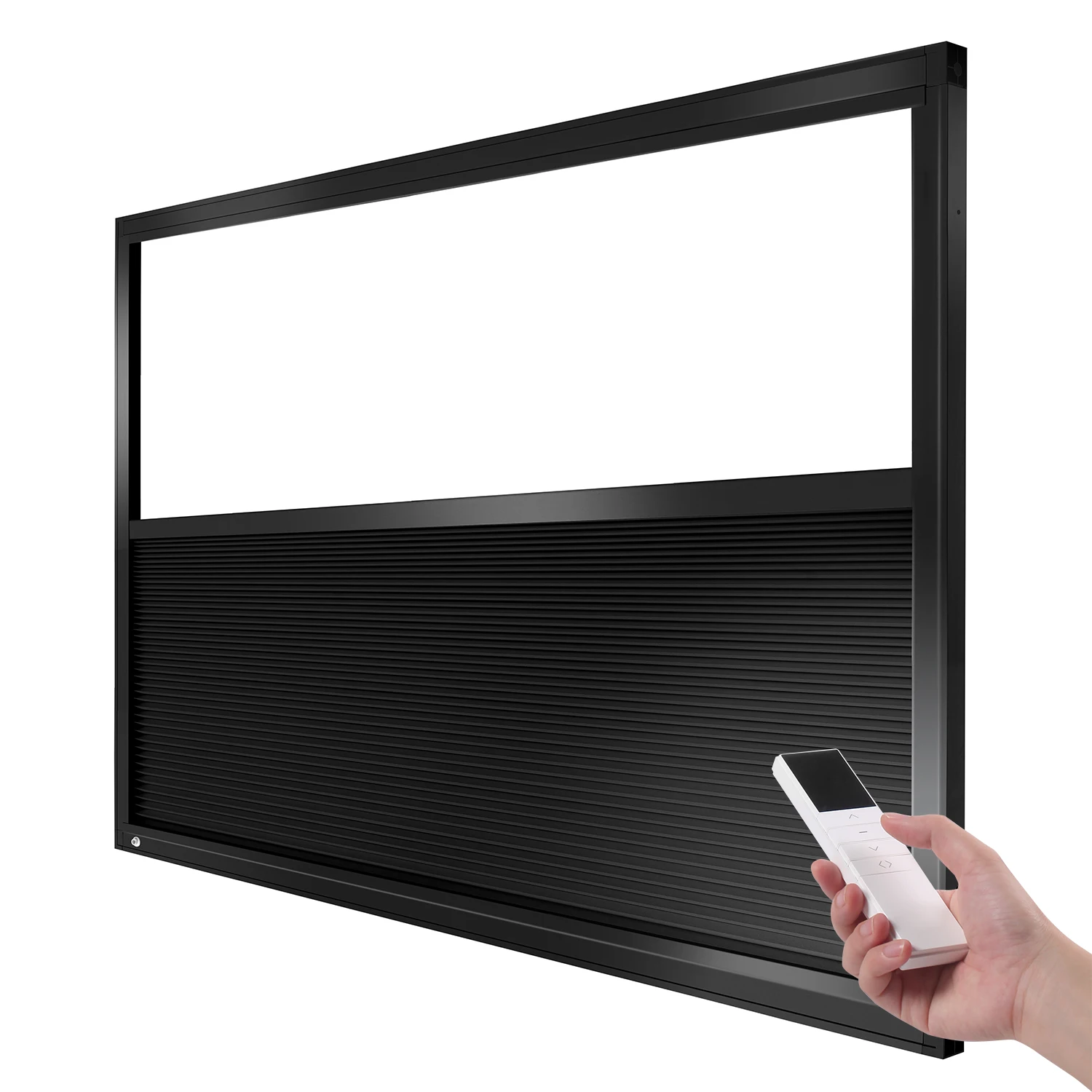 Motorized Blackout Shades With Side Tracks