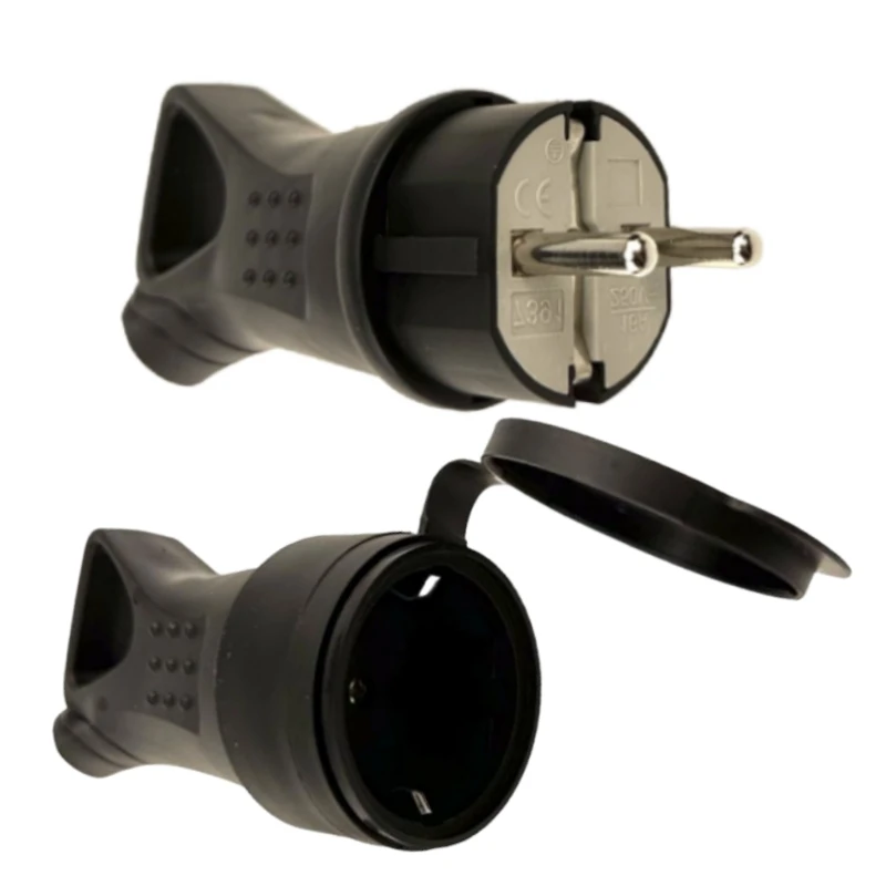 16A-European-Germany-16-amp-industrial-rubber-ce-schuko-plug-industrial ...